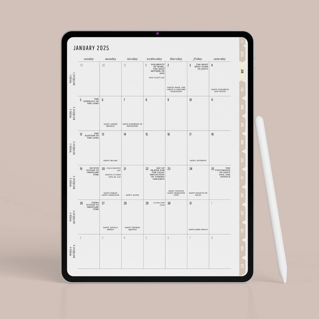 All – Catholic Planner