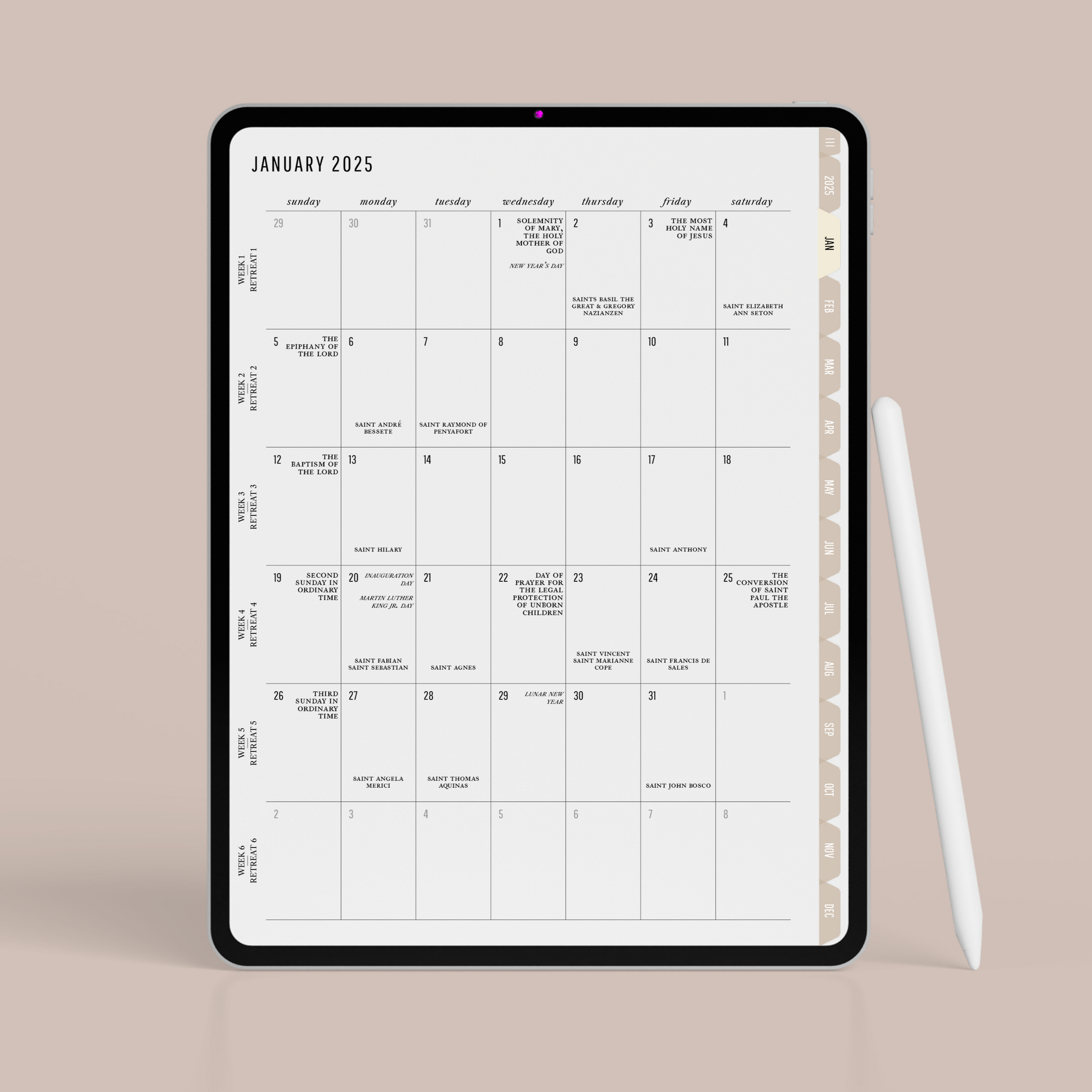 All Catholic Planner